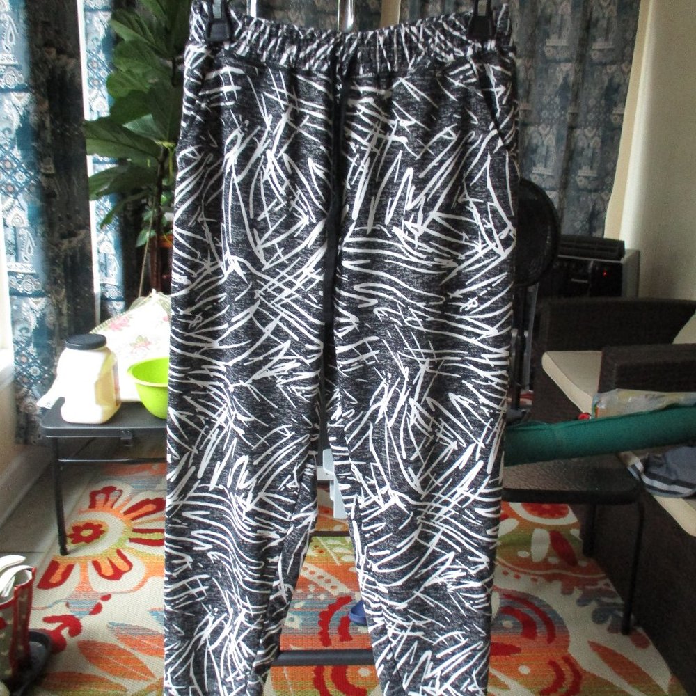 Lularoe Jax Small Nwot Black Gray White Joggers Sweat… - Gem